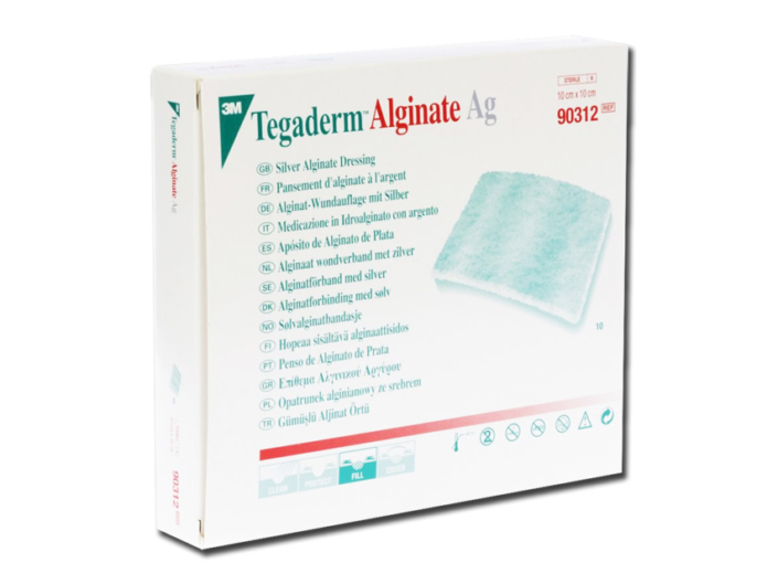 TEGADERM 3M ALGINATE AG argento 10x10 cm - Confezione da 10 - Texa ...